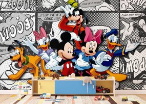 Vliesová fototapeta Mickey Mouse a Kamarádi, Disney | 360 x 270 cm | DFTDNXXL5010