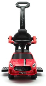 Dětské odrážedlo se zvukem a vodící tyčí Baby Mix RACER červené