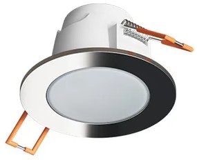 PANLUX Pevný LED podhled SPOTLIGHT IP65 ROUND bodovka, stříbrná - neutrální