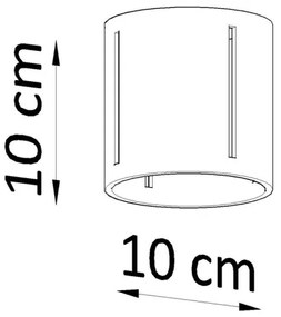 Sollux SL.0357 - Stropní svítidlo INEZ 1xG9/40W/230V šedá