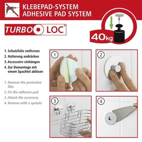 Nerezový toaletní kartáč Wenko Turbo-Loc® Orea