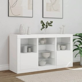 Příborník s LED osvětlením bílý 123 x 37 x 67 cm 3209079