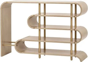 Designový konzolový stolek Stilig ST962 122 cm béžový/zlatý