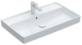 Villeroy & Boch Collaro - Umyvadlo nábytkové 80x47 cm, s přepadem, otvor pro baterii, alpská bílá 4A338001