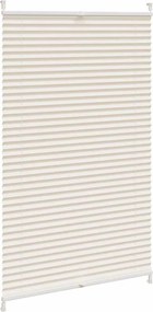 Plisovaná roleta 80 x 125 cm krémová 240634