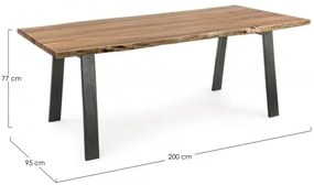 BIZZOTTO Jídelní stůl ARON 200x95cm 0745491