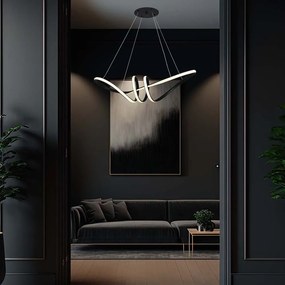 LED Solution Černé závěsné LED svítidlo designové 72cm 24W 8010