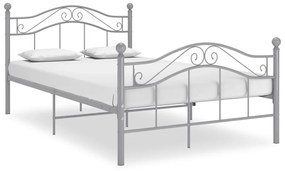 Rám postele šedý kov 120 x 200 cm,  324996