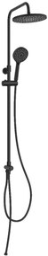 kielle Oudee - Sprchový set s přepínačem, 228 mm, 3 proudy, matná černá 20602034