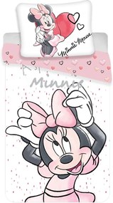 Herding Povlečení Minnie white - 140x200, 70x90 bavlna