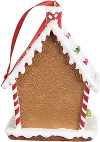 Závěsná ozdoba perníková chaloupka Gingerbread House - 7*5*9 cm