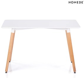 HOMEDE Jídelní stůl Elle I bílý, velikost 120x80