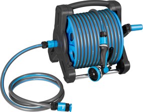 Juskys Přenosný hadicový naviják Basic 30 m - modrý
