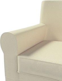 Potah na křeslo IKEA Ektorp Jennylund barva krémová látka lesklé, pletený vzor