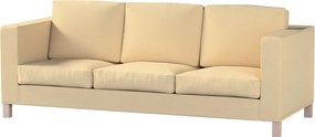 Potah na pohovku IKEA  Karlanda 3-místná nerozkládací, krátký barva béžová látka lesklé, pletený vzor