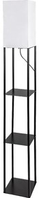 Brilagi - Stojací lampa s poličkami GRADUS 1xE27/40W/230V 150 cm černá/bílá 63018