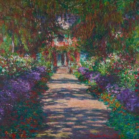 Obrazová reprodukce Cestička v Monetově zahradě, Giverny, 1902, Claude Monet