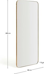 Nástěnné zrcadlo 80x180 cm Marco – Kave Home