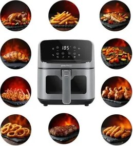 Eldom Fritelo F45 černá / Horkovzdušná fritéza / 4,2 l / 1500 W / 80-2