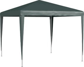 Outsunny Altán 2.7x2.7m Obdélníkový Voděodolný Stabilní Zimní Altán Party Stan Zahradní Altán Marquee pro Kempování Zahrada, Tmavě zelená