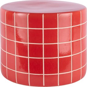Keramický kulatý odkládací stolek ø 42 cm Retro Tiles – Leitmotiv