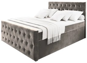 Expedo Čalouněná postel boxspring FENDI, 160x200, casablanca 14 + topper