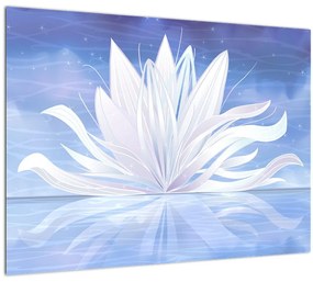 Skleněný obraz - Lotusový květ (70x50 cm)