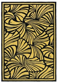Vlněný kusový koberec Japanese Fans Gold 39305 Brink & Campman 200 x 280