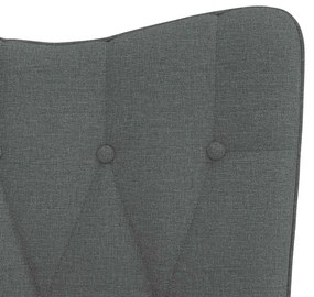 vidaXL Marketos Houpací křeslo tmavě šedé textil