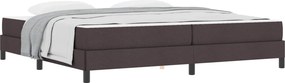 Postel s boxspringem Tmavě hnědá 200 x 200 cm textil 3398517