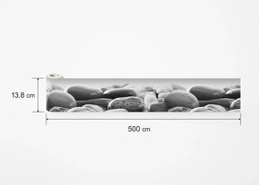 Samolepící bordura na zeď Kameny na Pláži | 5 m x 13.8 cm | DWB8215