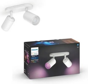 Bluetooth LED bodové svítidlo Philips Hue Fugato 50632/31/P7 2xGU10/5,7W 2000-6500K RGB