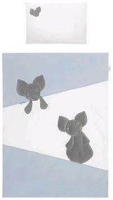 3-dílné ložní prádlo Belisima Mouse 100/135 modrá