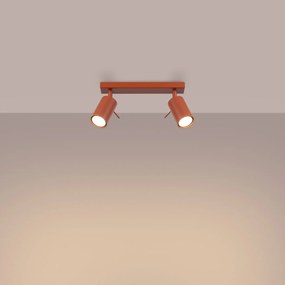Sollux Lighting Stropní svítidlo RING 2 červená ochra