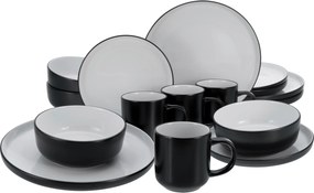 XXXLutz KOMBINOVANÁ SOUPRAVA Nordic Cool Black 16dílné Creatable - Online Only nádobí - 007768057301