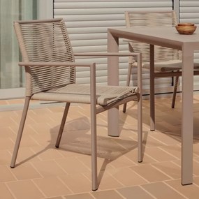 OnaDnes -20% Hnědá kovová zahradní židle Kave Home Culip