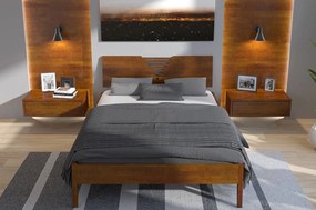 Buková postel Wolomin - zvýšená   ,  140x200 cm