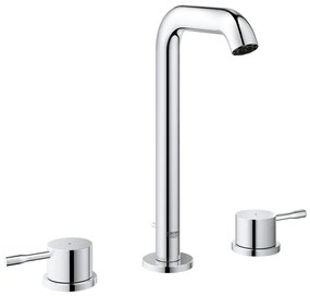 Grohe Essence New - kohoutková umyvadlová baterie tříotvorová s odtokovou garniturou, chrom 20299001