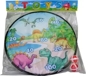 Terč s dinosaury a míčky na suchý zip / Hra / 36 × 36 cm / od 3 let