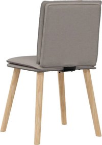 Jídelní židle 4 ks taupe textil 3315361