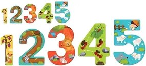 LUNA Puzzle Počítání s Ezopovými bajkami / 5 dílků / od 3 let