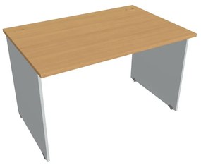 Stůl pracovní rovný 120 cm - Hobis Gate GS 1200 Dekor stolové desky: buk, Dekor lamino podnože: šedá