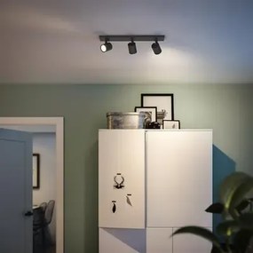 Philips Runner Bar černá / Stropní bodové svítidlo / 3x20W / 230V