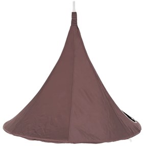 Tempo Kondela, s.r.o. Závěsné houpací křeslo, šedohnědá TAUPE, KLORIN NEW TYP 2 BIG SIZE CACOON HAMMOCK