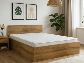 Postel SOFIA 160 x 200 cm, dub artisan Matrace: Bez matrace, Rošt: S laťkovým roštem