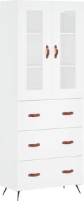 Skříň highboard bílá 69,5 x 34 x 180 cm kompozitní dřevo 3198377