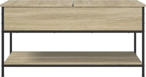 vidaXL Konferenční stolek 100x50x50 cm kompozitní dřevo a kov [845347] Barva: šedá sonoma