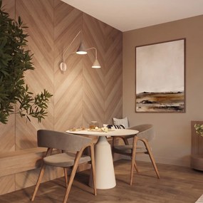 Sollux Lighting Nástěnné svítidlo NOX 2 taupe s vypínačem