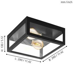 Eglo 94832 - Venkovní svítidlo ALAMONTE 1 2x60W IP44