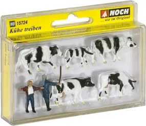 NOCH Sada figurek Pasáci s krávami / H0 (měřítko 1:87) / od 14 let